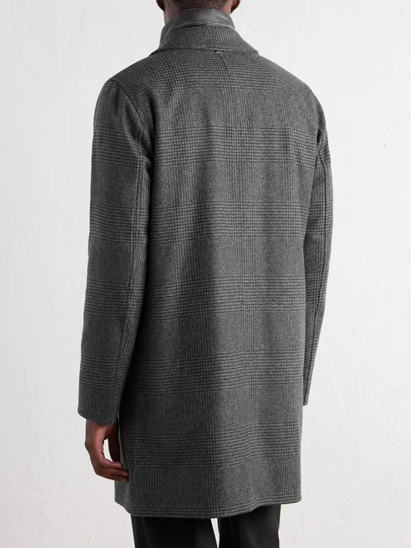 Herno Padded Wool-blend Tweed Coat