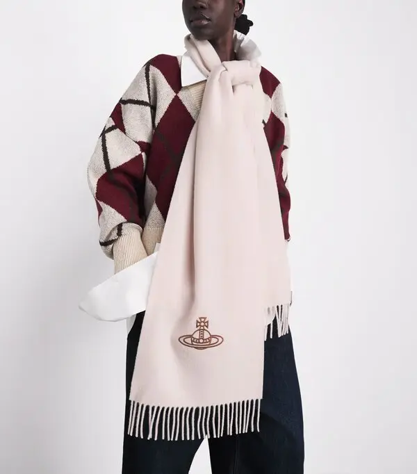 VIVIENNE WESTWOOD Wool Orb Scarf