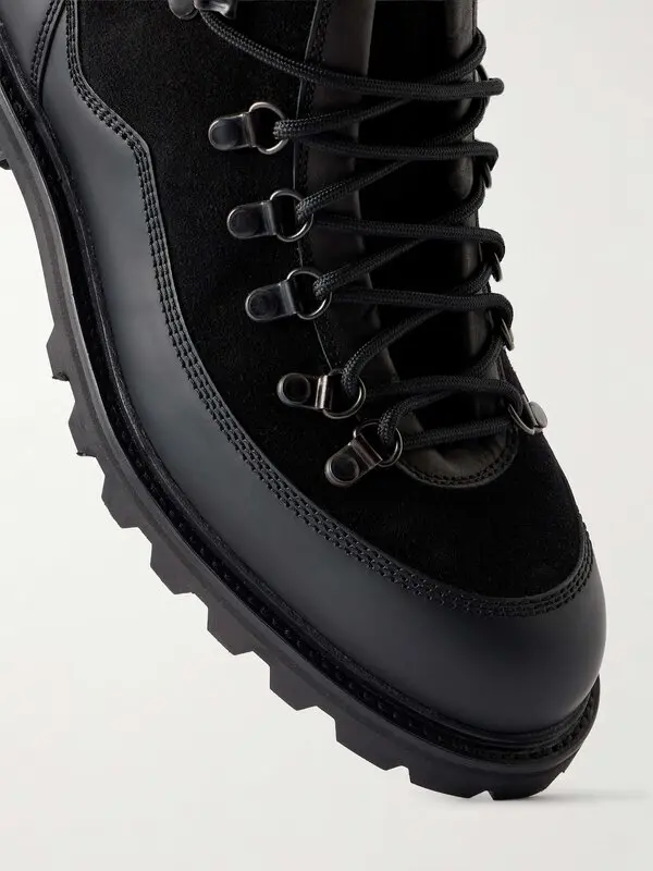 MORJAS Leather-trimmed Suede Hiking Boots