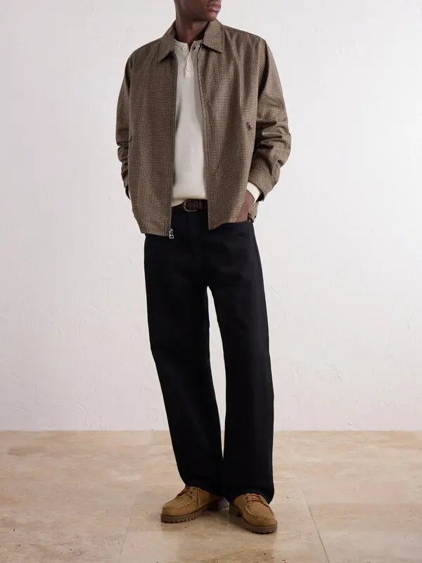 CORRIDOR Dekalb Houndstooth Wool-twill Jacket - Brown