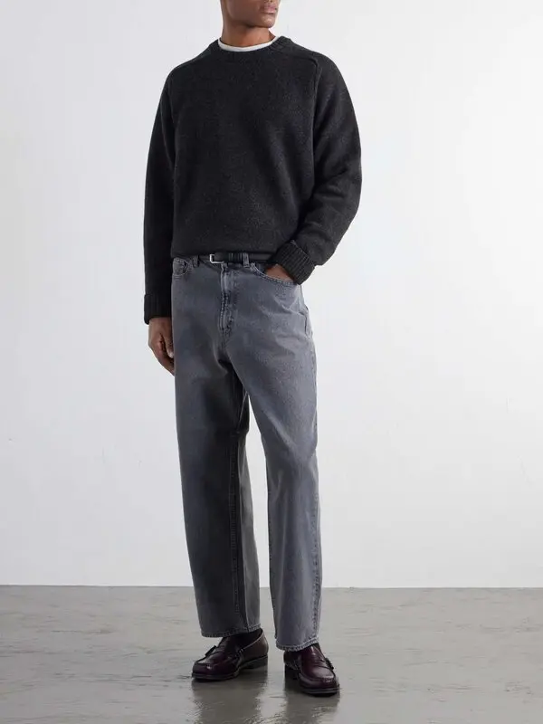 A.PRESSE Paneled Wool Sweater