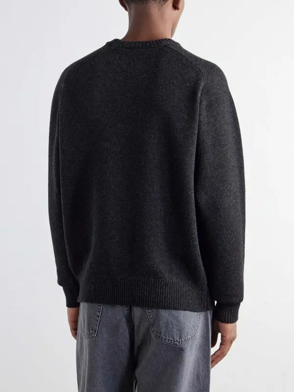 A.PRESSE Paneled Wool Sweater