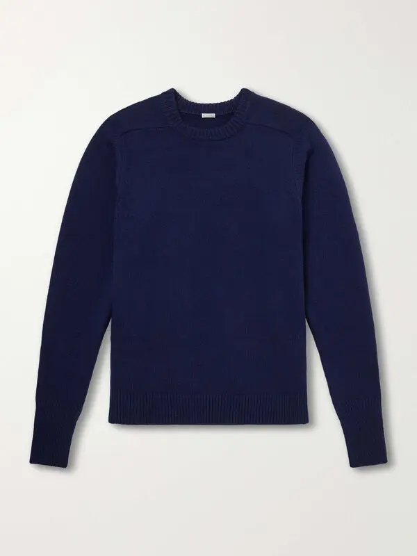 A.PRESSE Paneled Wool Sweater