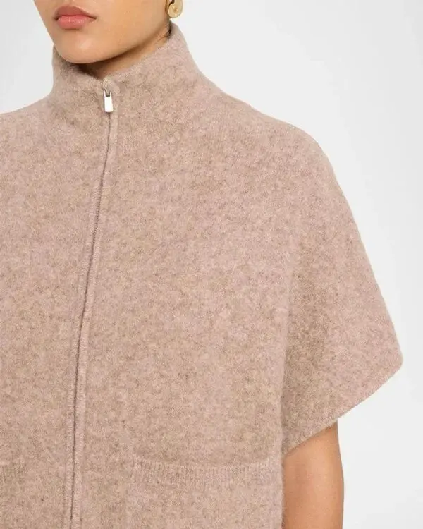Majestic Filatures Turtleneck Ultra Soft Alpaca-blend Top - Desert