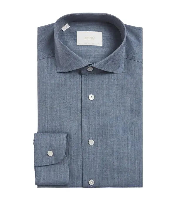 Eton Merino Wool Houndstooth Shirt