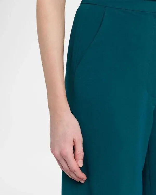 Misook Mid-rise Straight-leg Pants - Spruce