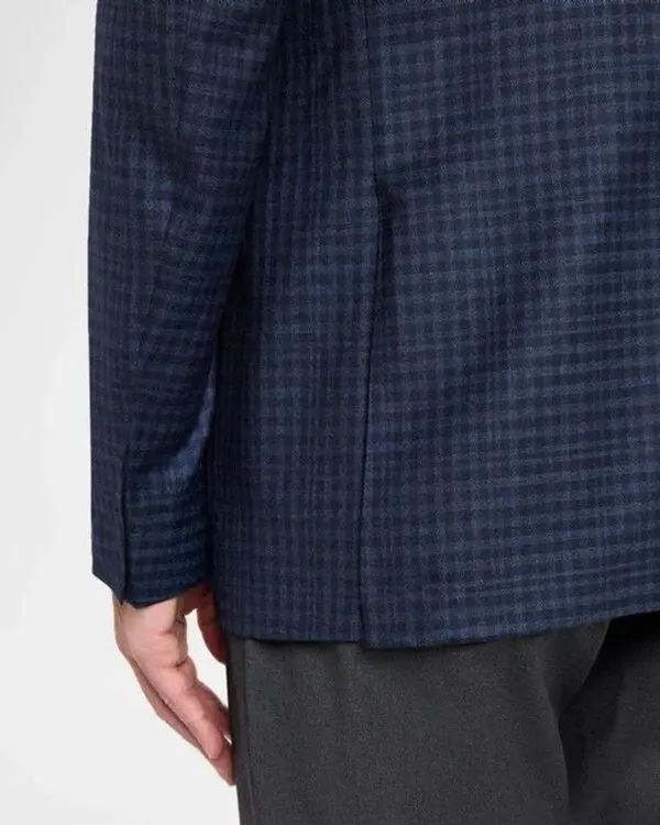 Canali Apos;s Micro-check Wool Sport Coat