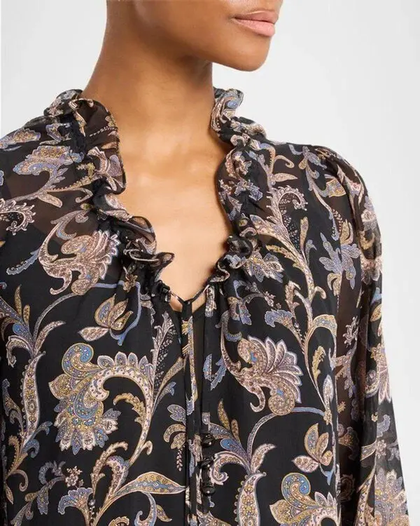 Veronica Beard Hickory Paisley Blouse