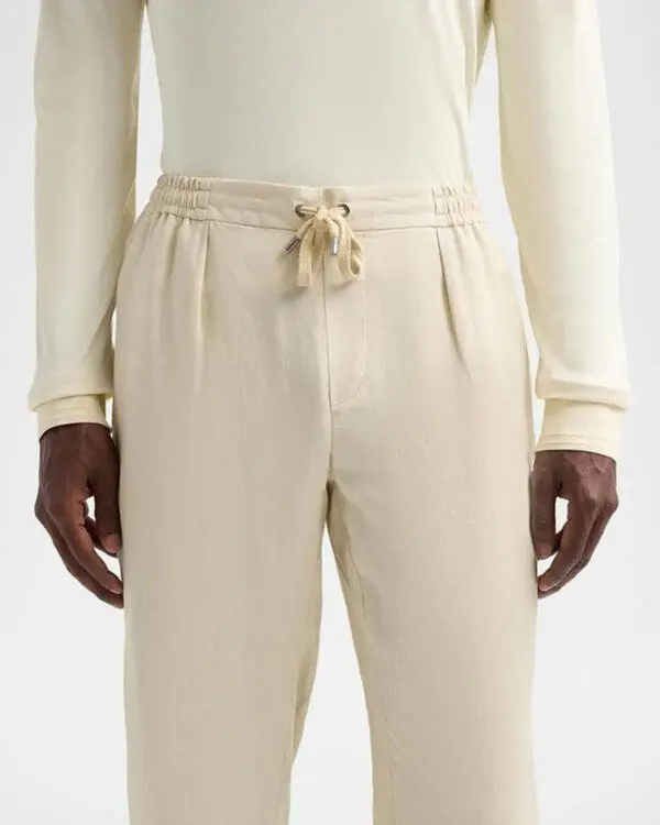 Ralph Lauren Purple Label Apos;s Drawstring Silk-linen Pants