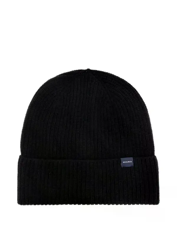 Woolrich Ribbed-knit Beanie Hat - Black