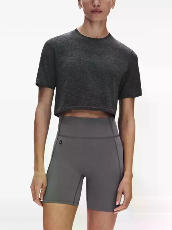 On Train Flex Cropped T-shirt - Grey