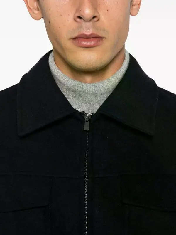 MANUEL RITZ Zip-up Wool-blend Jacket