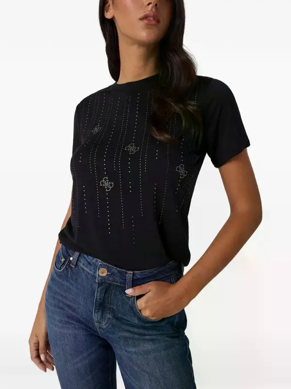 Guess Rhinestones T-shirt - Black