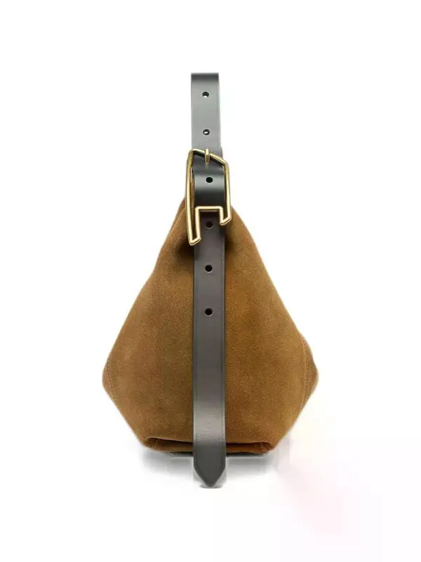 DIESEL® D-line-shoulder Bag In Waxed Suede - Neutrals