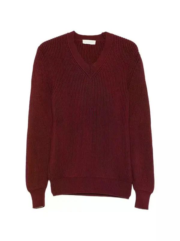 LUIGI GENTILE V-neck Sweater - Red