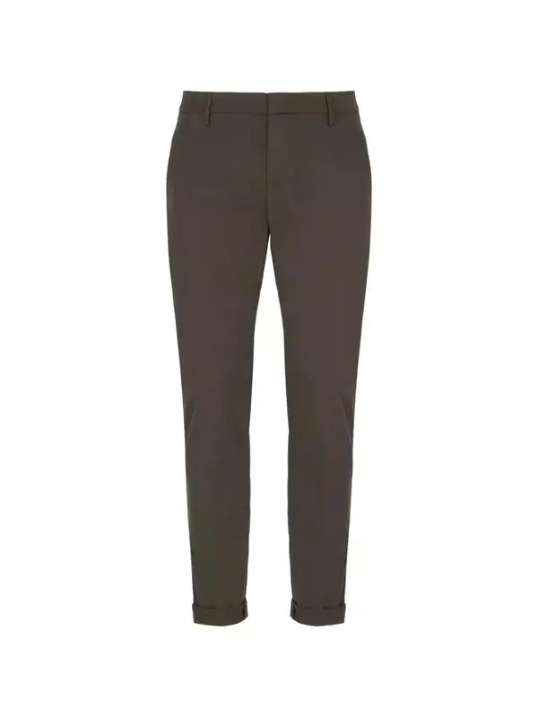 DONDUP Logo-plaque Turn-up Trousers