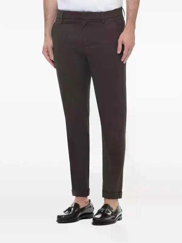 DONDUP Logo-plaque Turn-up Trousers