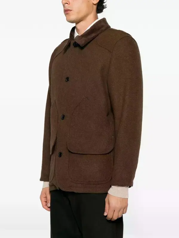 SEBAGO Corduroy-collar Button-fastening Jacket