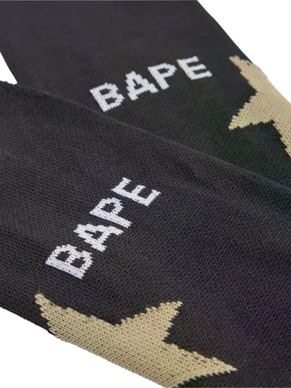 Adidas X Bape Logo-print Socks