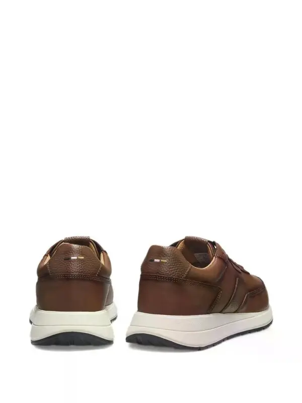 BOSS Brushed Leather Trainers With Eva-rubber Sole
