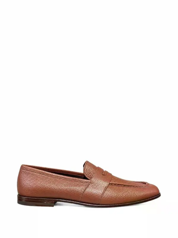 ANIPS Grainy Leather Penny Loafers