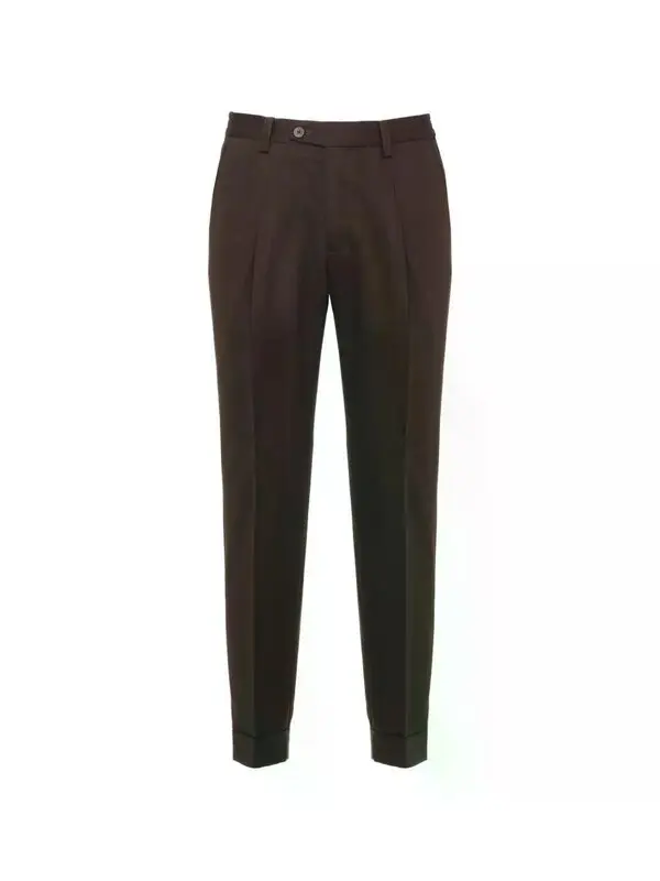 DEVORE INCIPIT Pleated Turn-up Trousers
