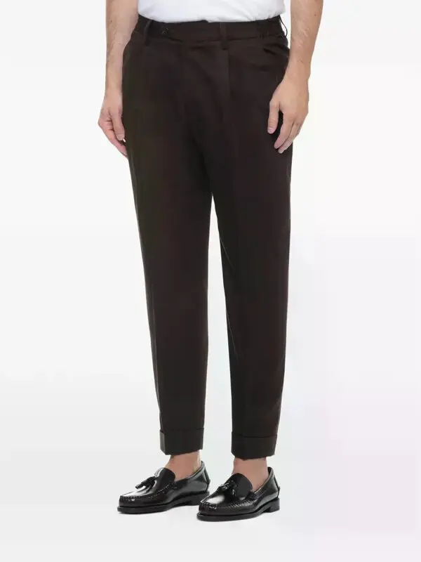 DEVORE INCIPIT Pleated Turn-up Trousers