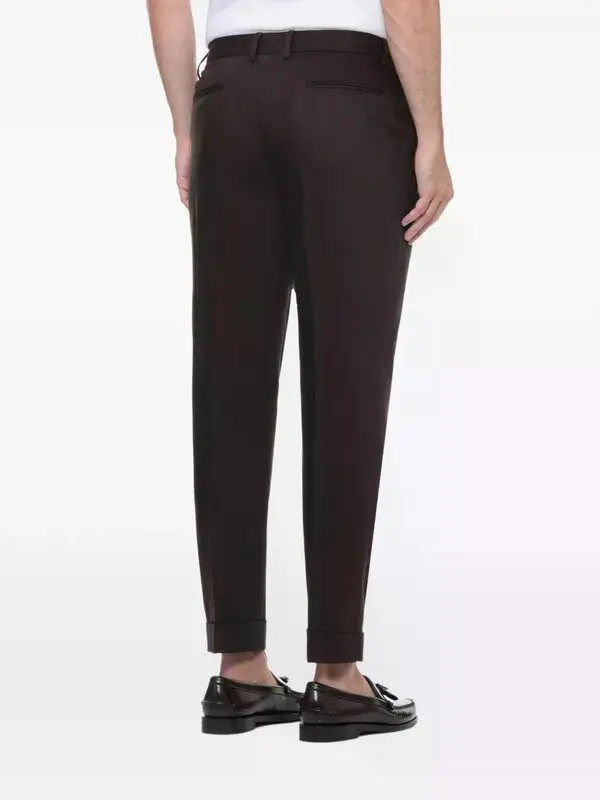 DEVORE INCIPIT Pleated Turn-up Trousers