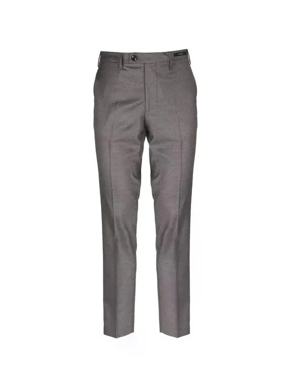 MICHAEL COAL Pressed-crease Tailored Trousers