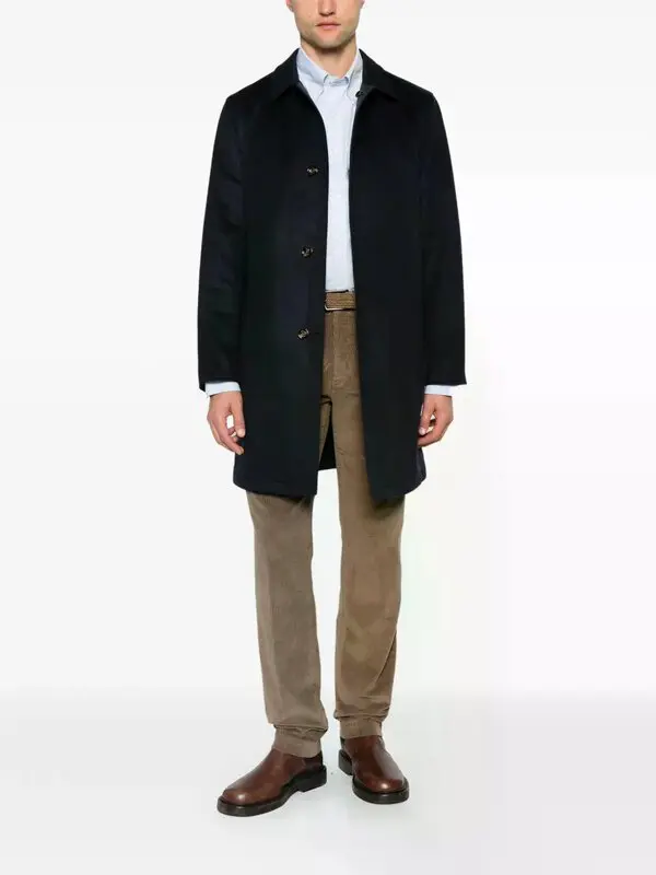 Kiton Reversible Single-breasted Coat