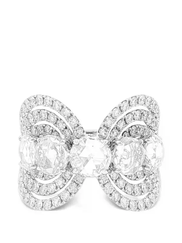 HYT JEWELRY Diamond Rose-cut Ring - Silver