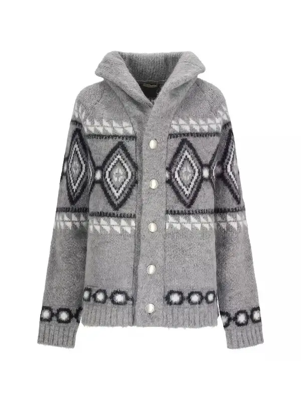 BORGO ASOLO Rombi Intarsia-knit Jacket