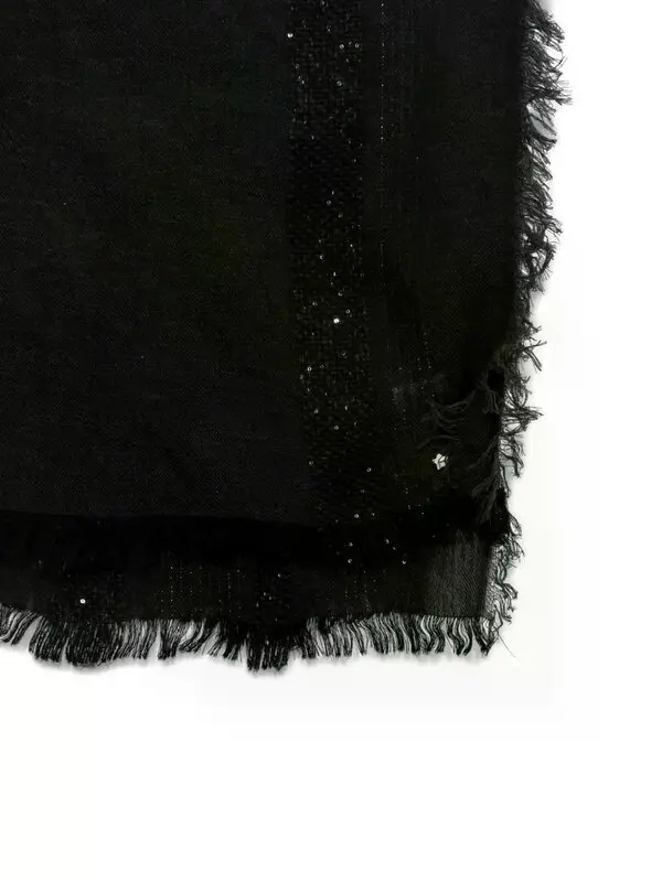 Lorena Antoniazzi Sequin-embellished Frayed Scarf