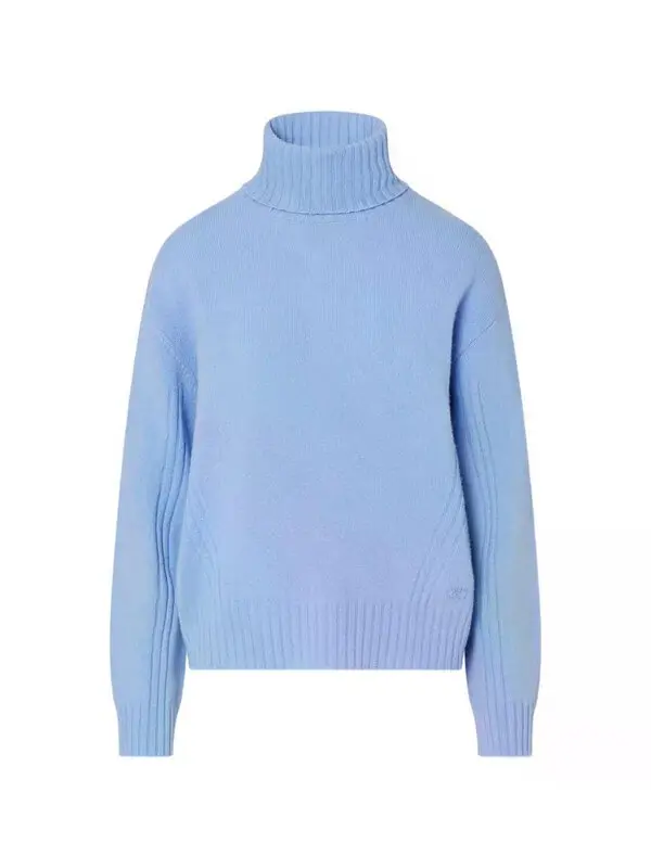 Liu Jo Turtleneck Sweater In Wool - Blue