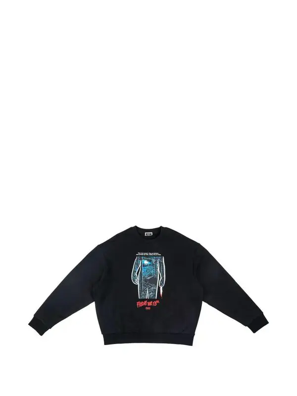 Kith X Friday The 13th Graphic-print Sweatshirt - Black