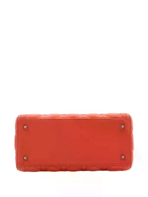 Dior 2013 Medium Lambskin Cannage Lady Satchel