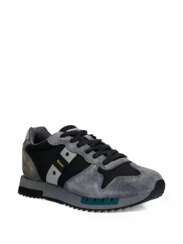 BLAUER. Suede-panelled Sneakers