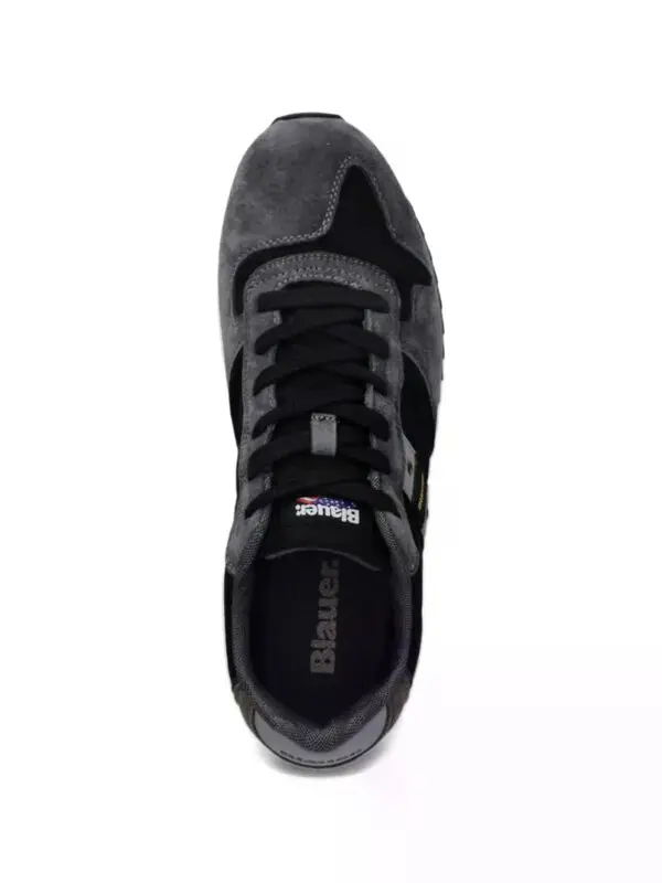 BLAUER. Suede-panelled Sneakers