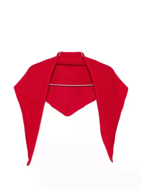 LISA YANG Mairi Fine-knit Triangular Scarf