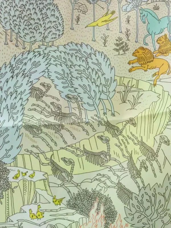 Hermès 2020s Le Carnaval Des Animaux Scarf