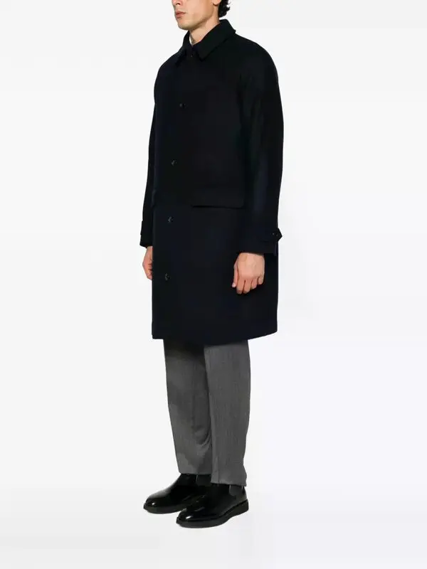 SEBAGO Beals Button-fastening Coat - Blue