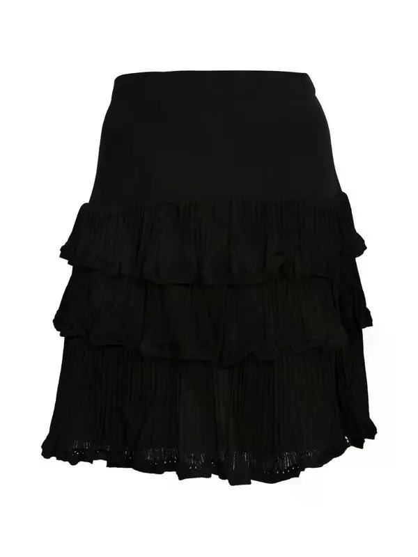 Sandro Ruffle Tiered Mini Skirt
