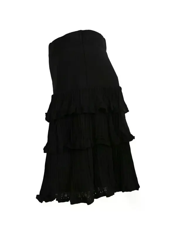 Sandro Ruffle Tiered Mini Skirt