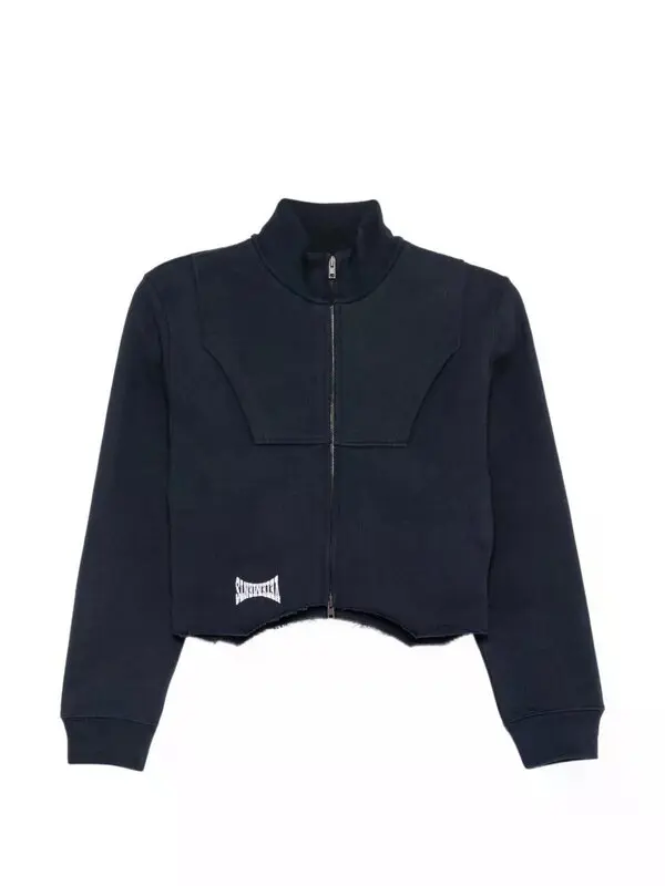 Vetements Logo-embroidered Crop Jacket