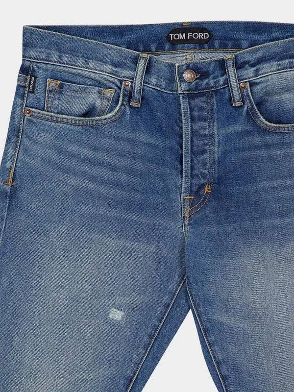 TOM FORD Distressed Straight-leg Jeans