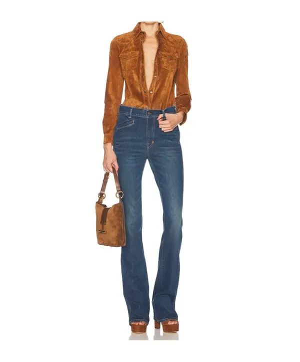 TOM FORD Washed Denim Flared Jeans - Blue