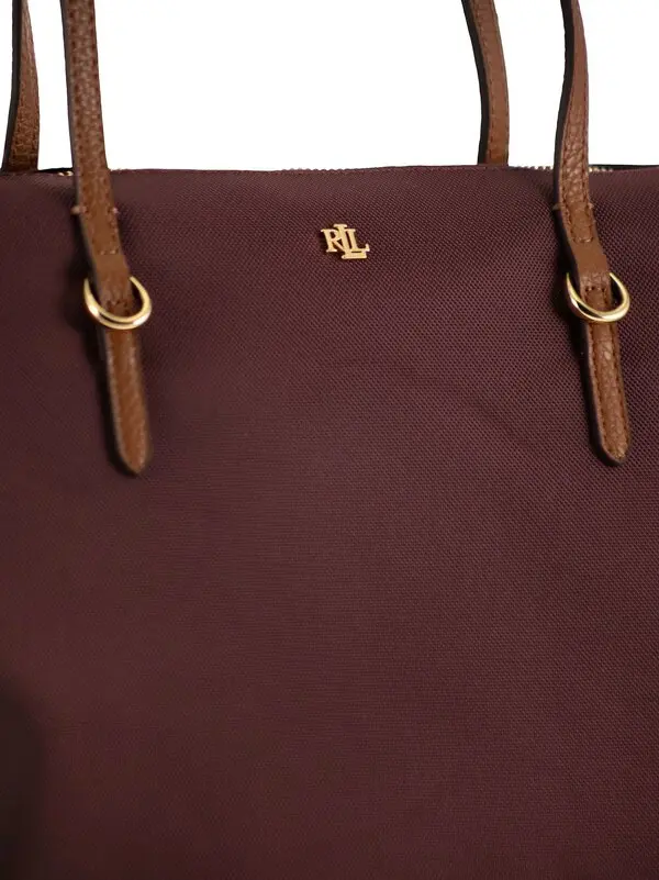 Ralph Lauren Logo Patch Large Top Handle Bag