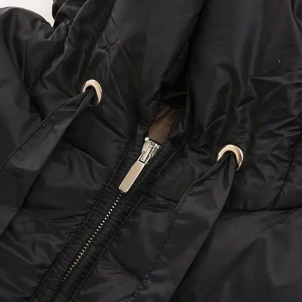 Max Mara Short Roomy Puffer Jacket In Water-repellent Fabric - Black
