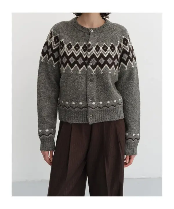 DUNST Long-sleeved Crew-neck Knit Top