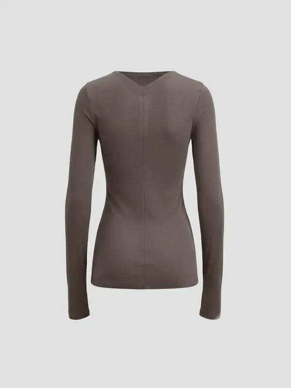 Rick Owens Ls Ruched Long-sleeve T-shirt